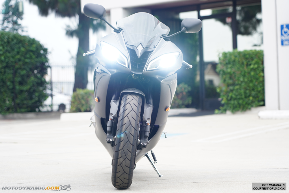 2008-2016 Yamaha YZF R6 Full LED Projector Head Light w/ DRL SAE DOT ...