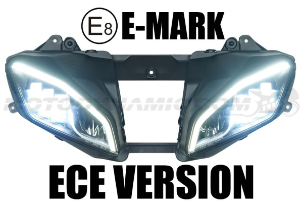2008-2016 Yamaha YZF R6 Full LED Projection Head Light Assembly DRL ECE E-Mark