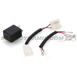 Motodynamic Electronic LED Flasher Relay 12V 2 Prong with Connector